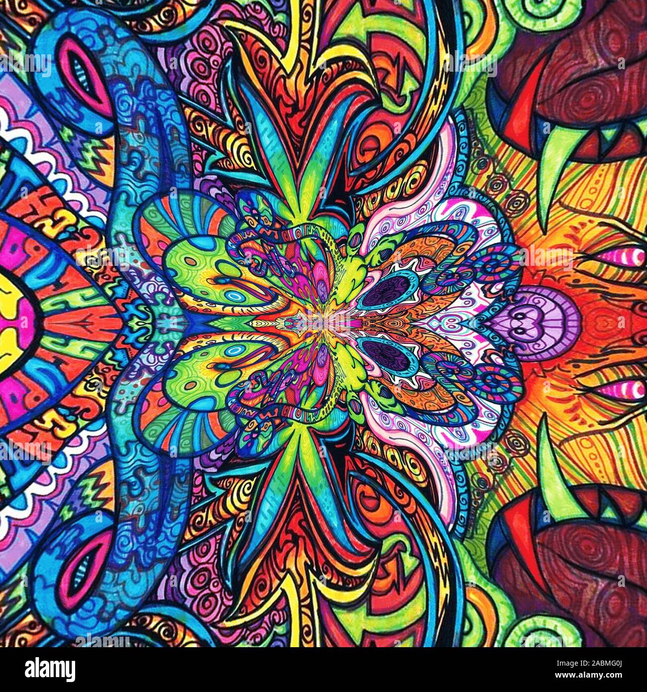 COLORFUL LSD WALLPAPERS Stock Photo - Alamy