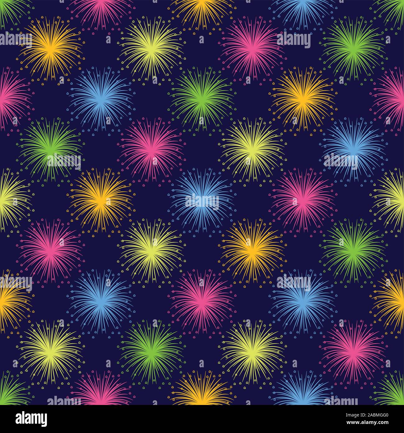 Colourful fireworks celebrate new Stock Vector Images - Alamy