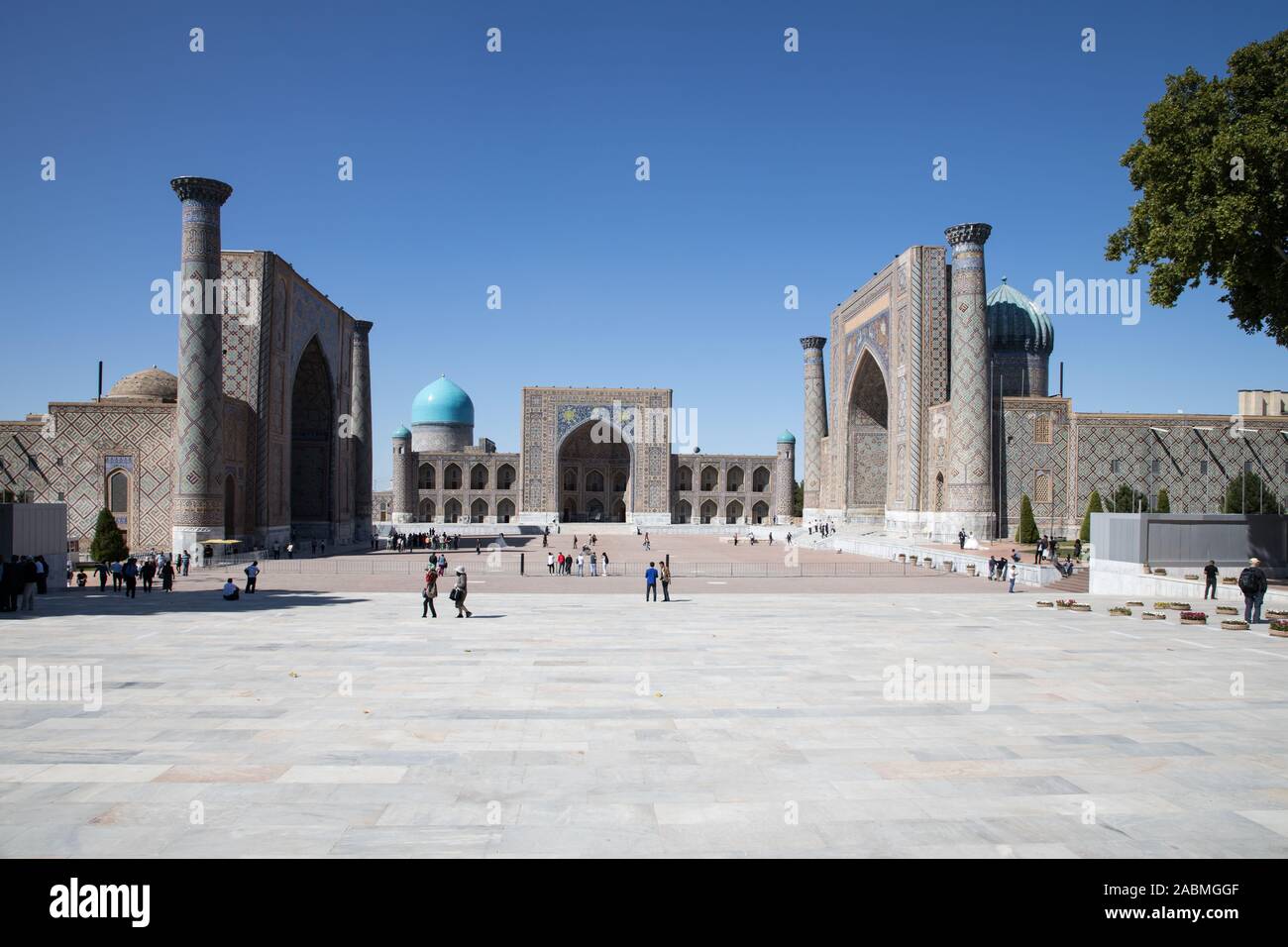 Registan Square Madrasa High Resolution Stock Photography and Images ...