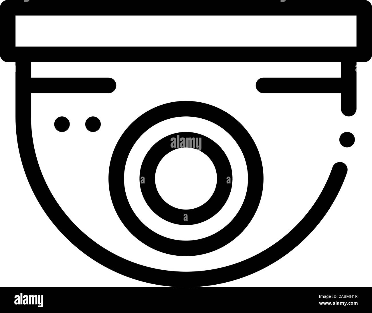 Security Surveillance Camera Icon Vector Outline Illustration Stock ...
