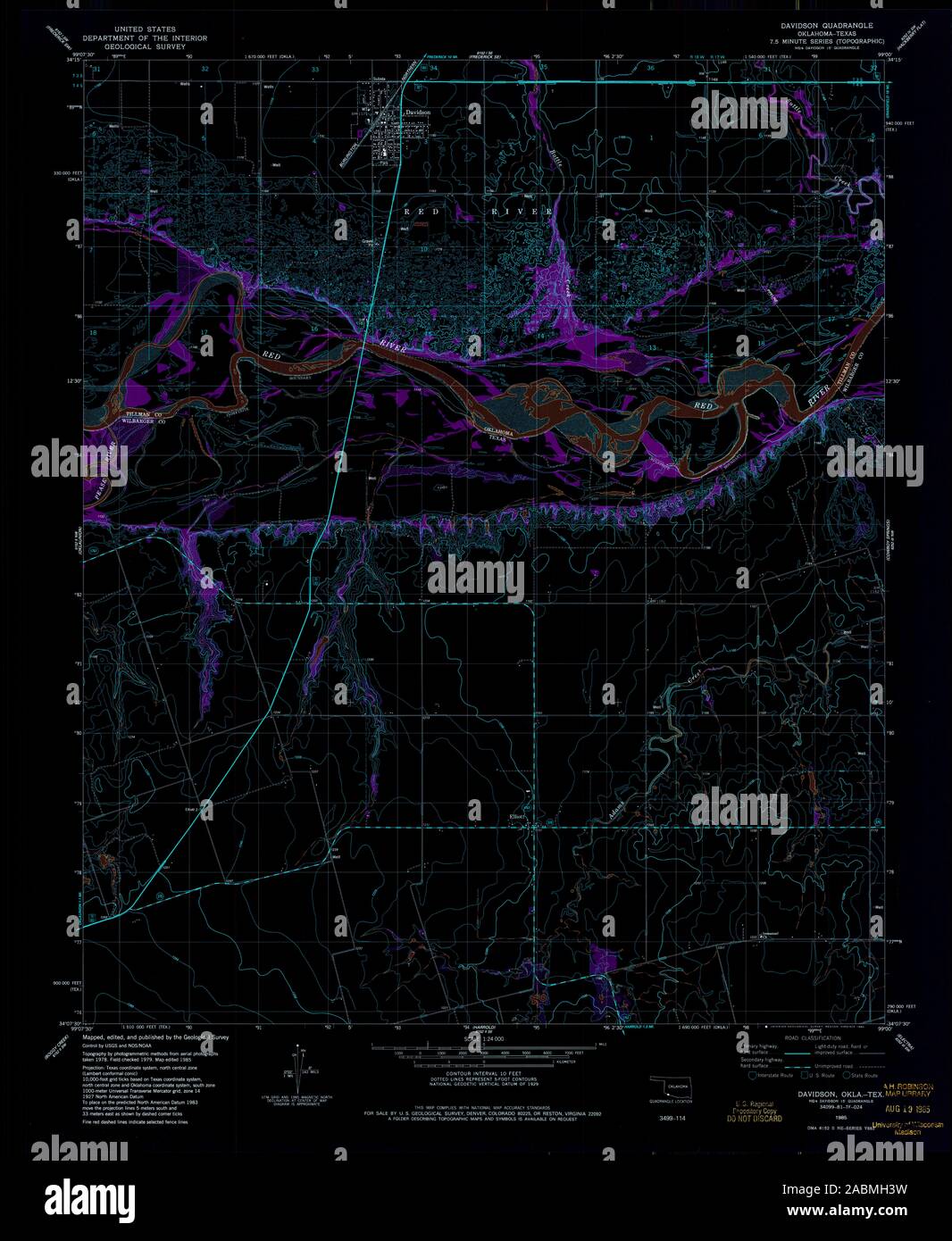 Davidson oklahoma map hi-res stock photography and images - Alamy