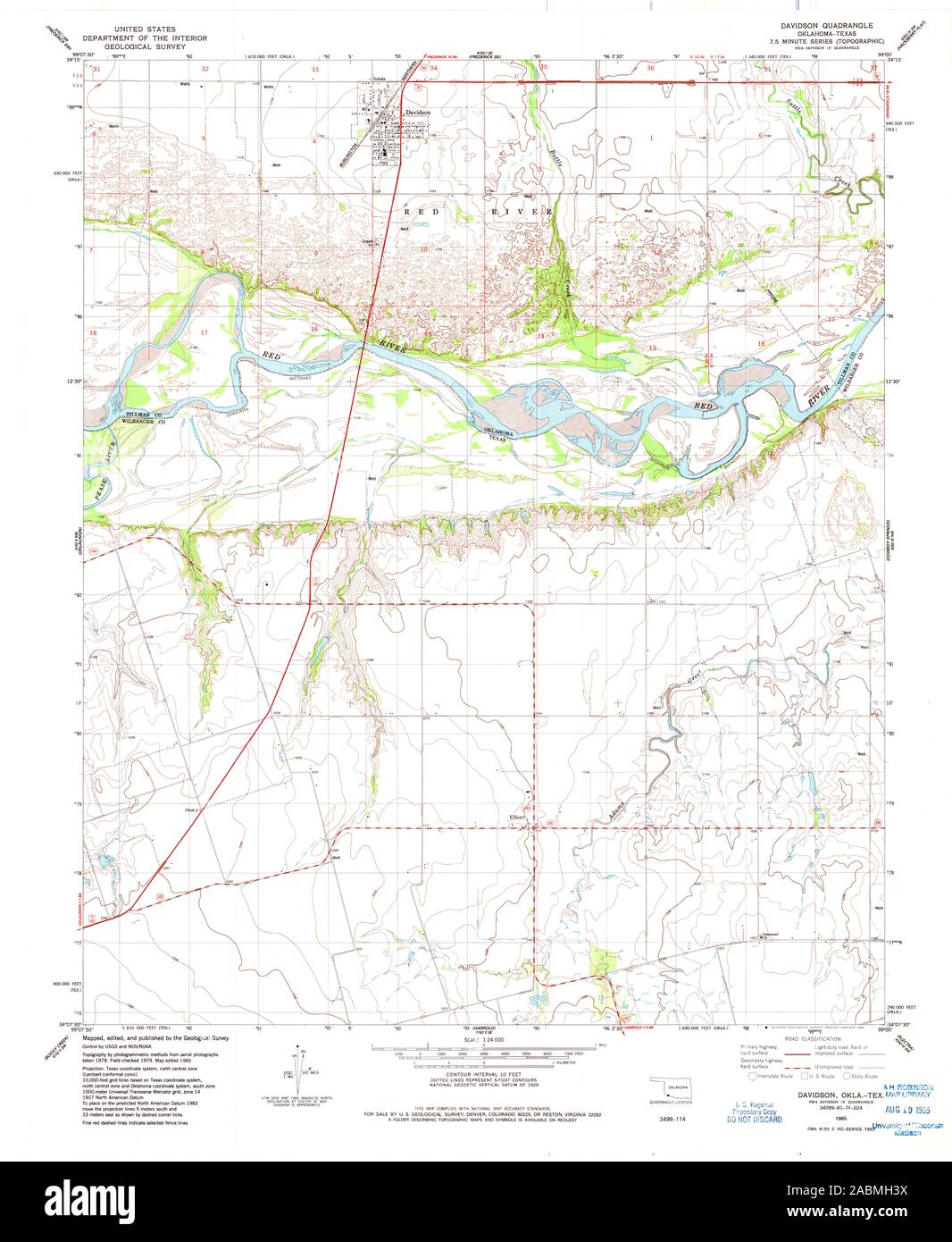 Davidson oklahoma map hi-res stock photography and images - Alamy