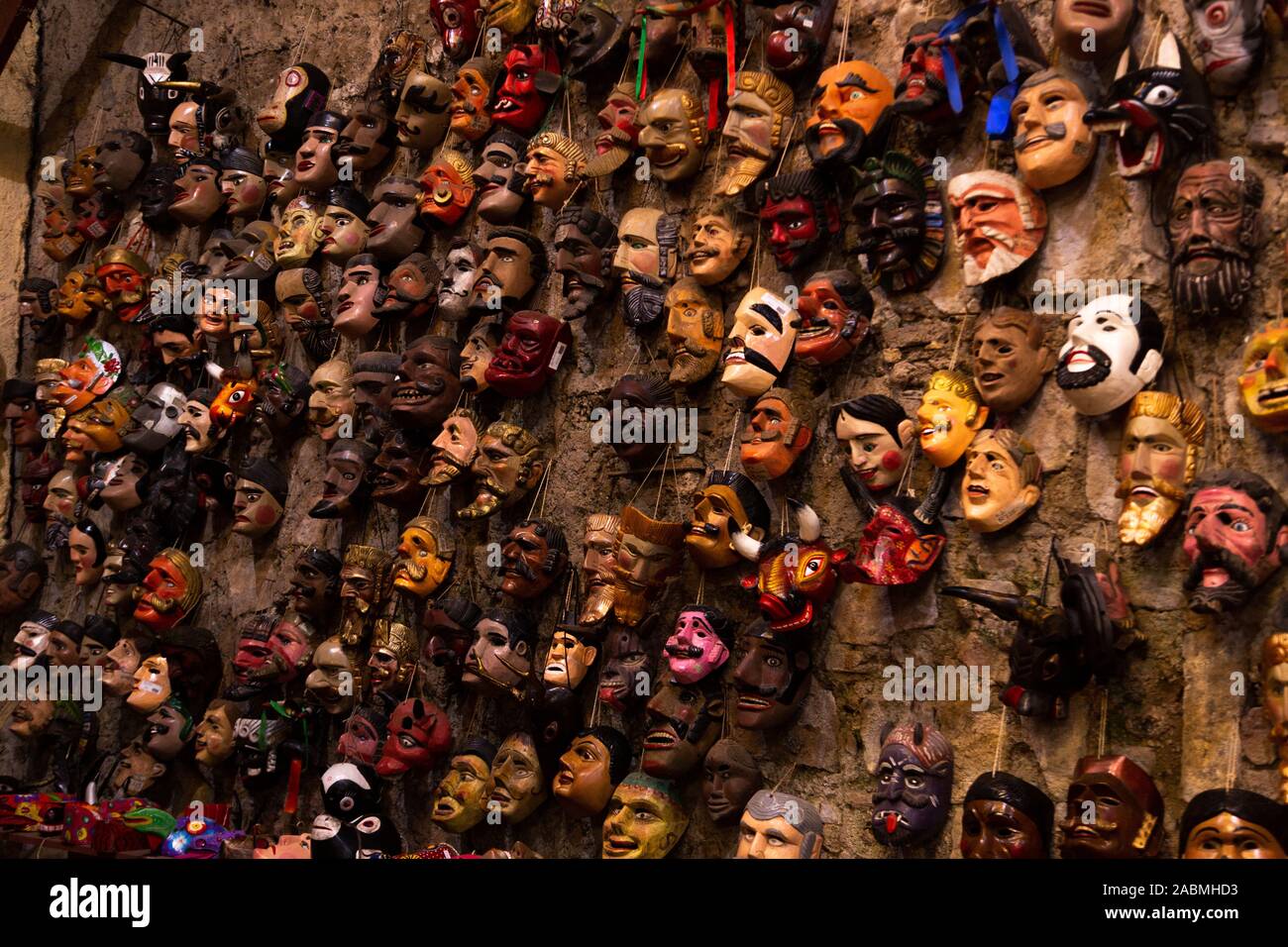 traditional Guatemalan masks Stock Photo - Alamy