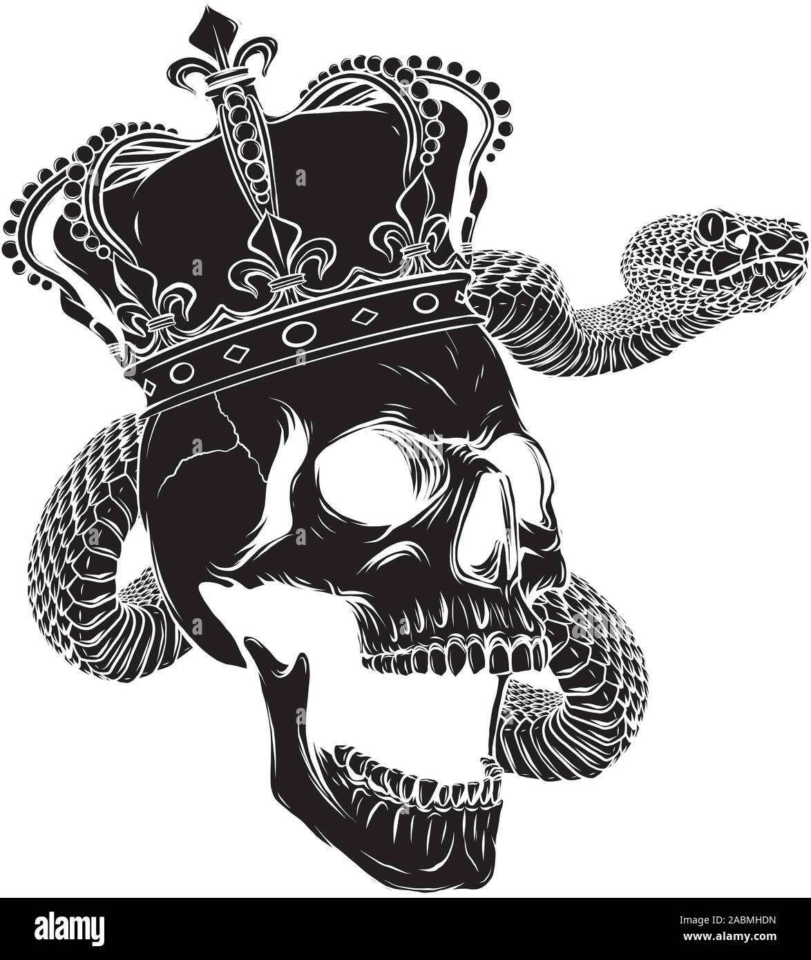 Death of a king Stock Vector Images - Alamy