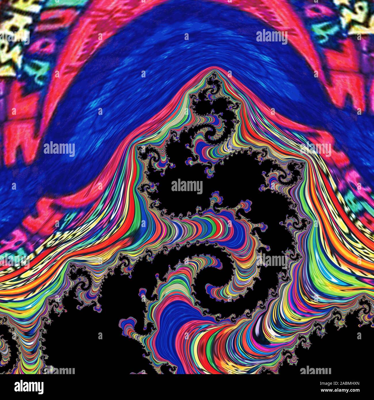 COLORFUL LSD WALLPAPERS Stock Photo - Alamy