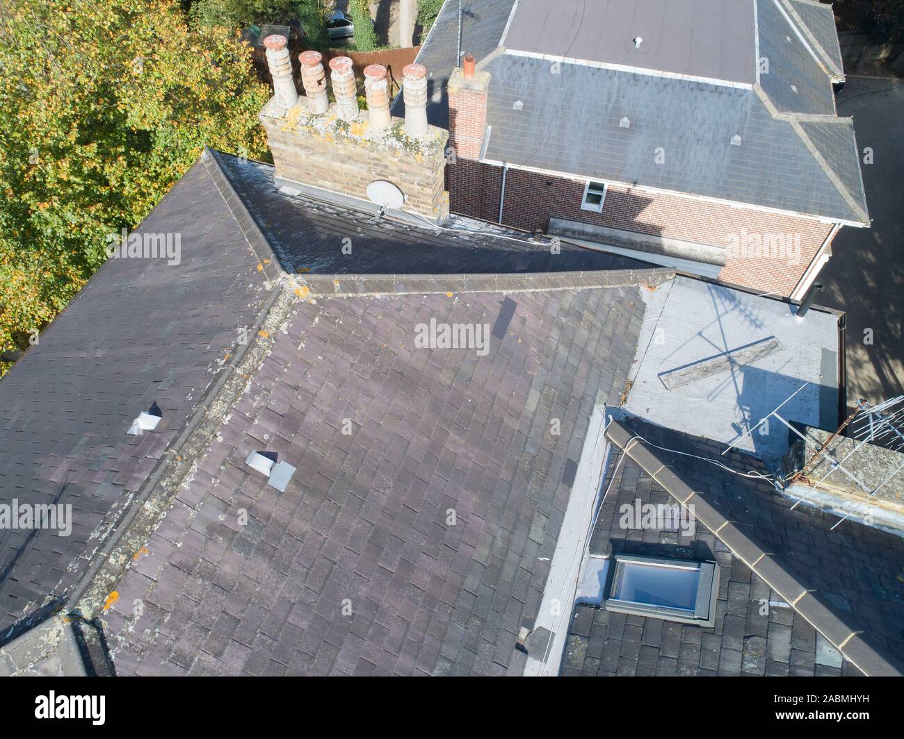 Aerial Views Of A Slate Roof High Resolution Stock Photography and ...