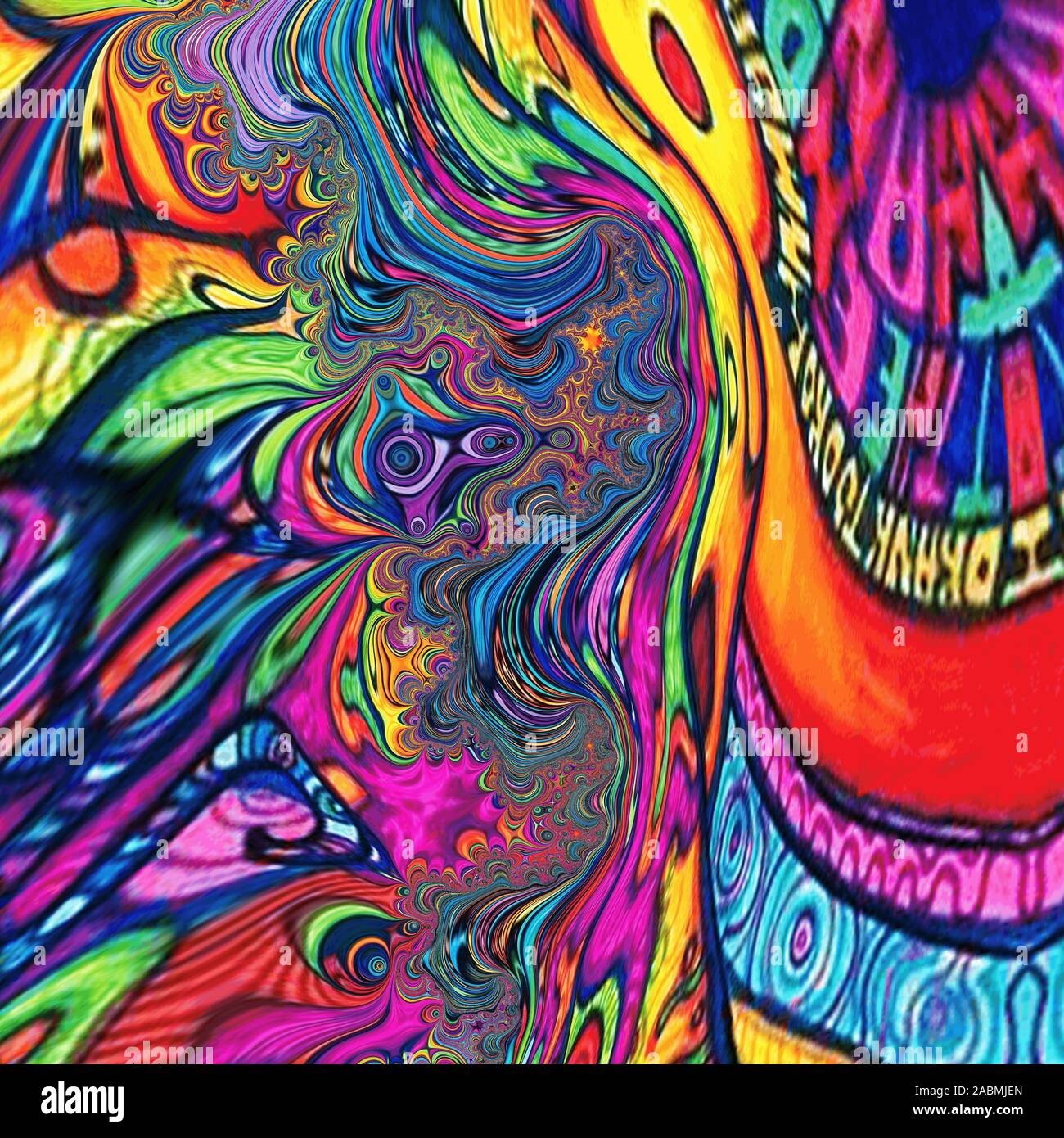COLORFUL LSD WALLPAPERS Stock Photo - Alamy