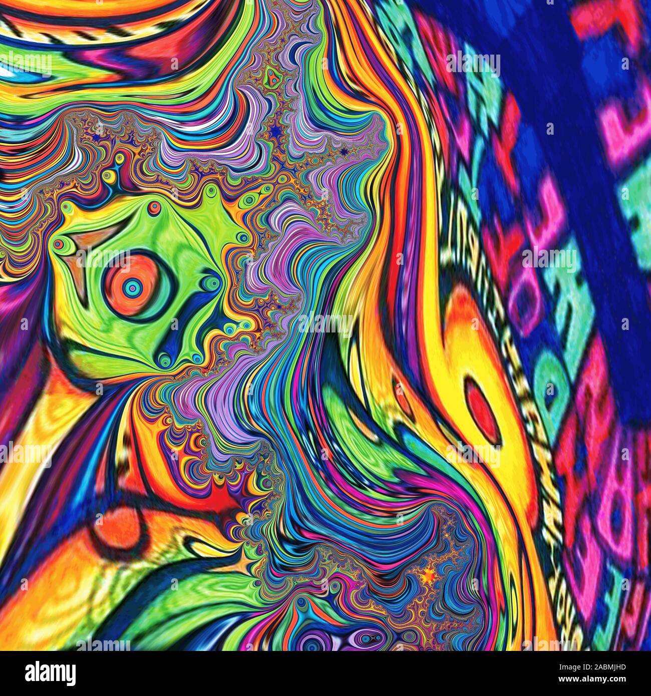 COLORFUL LSD WALLPAPERS Stock Photo - Alamy