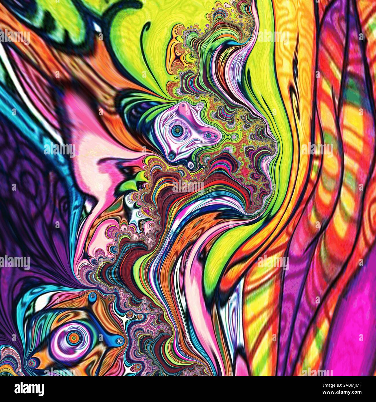 COLORFUL LSD WALLPAPERS Stock Photo - Alamy