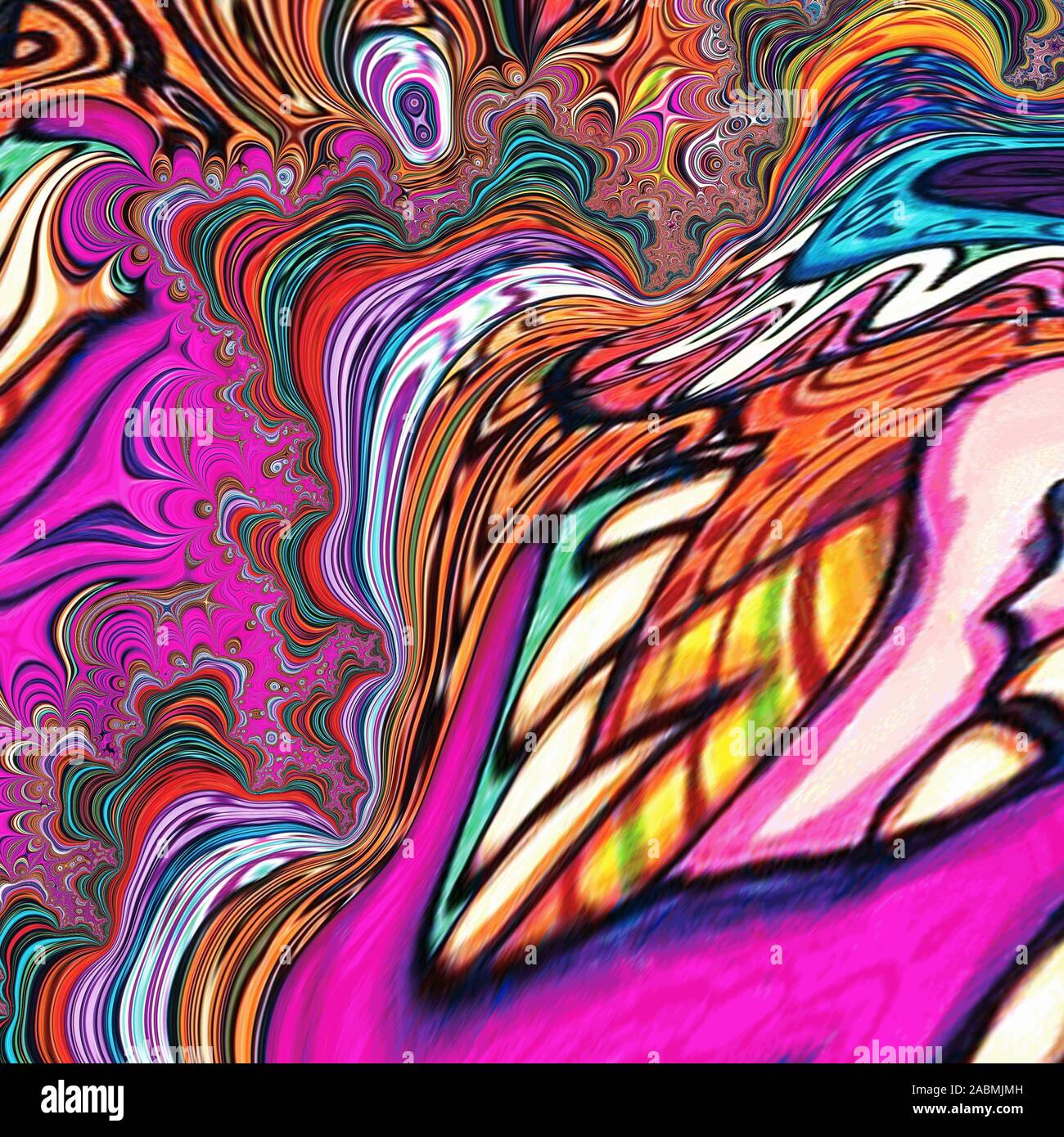 COLORFUL LSD WALLPAPERS Stock Photo - Alamy