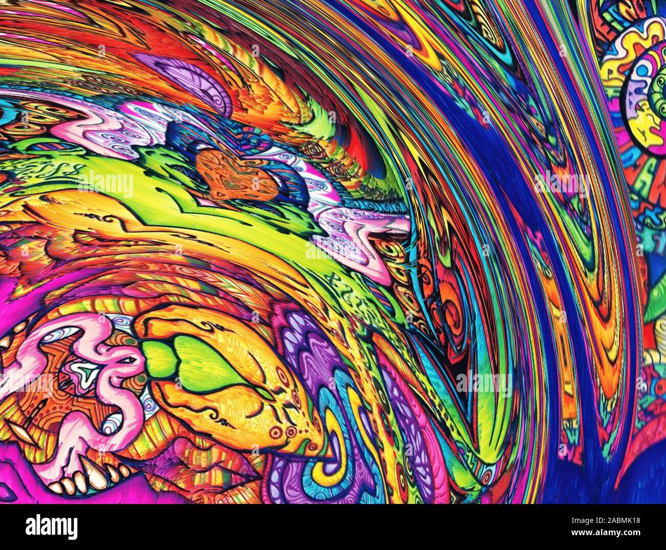 COLORFUL LSD WALLPAPERS Stock Photo - Alamy