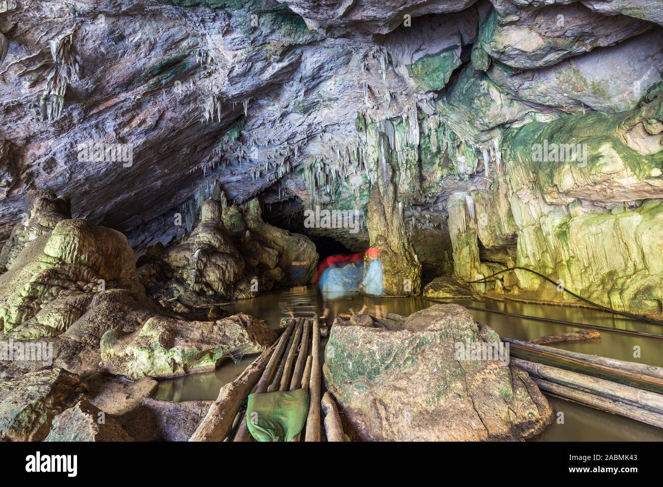 Inside mystery cave beautiful and bright light Stock Photo - Alamy