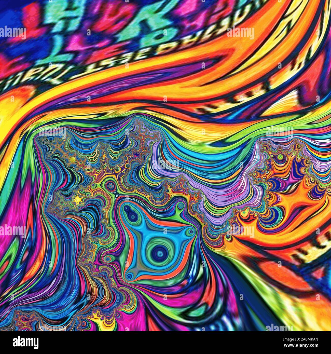 COLORFUL LSD WALLPAPERS Stock Photo - Alamy