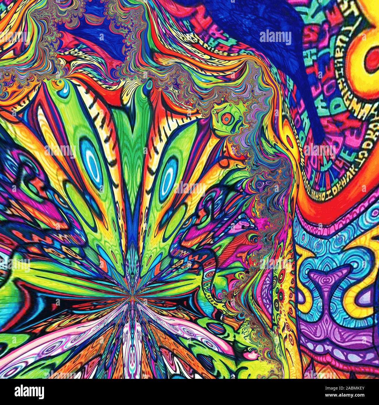 COLORFUL LSD WALLPAPERS Stock Photo - Alamy