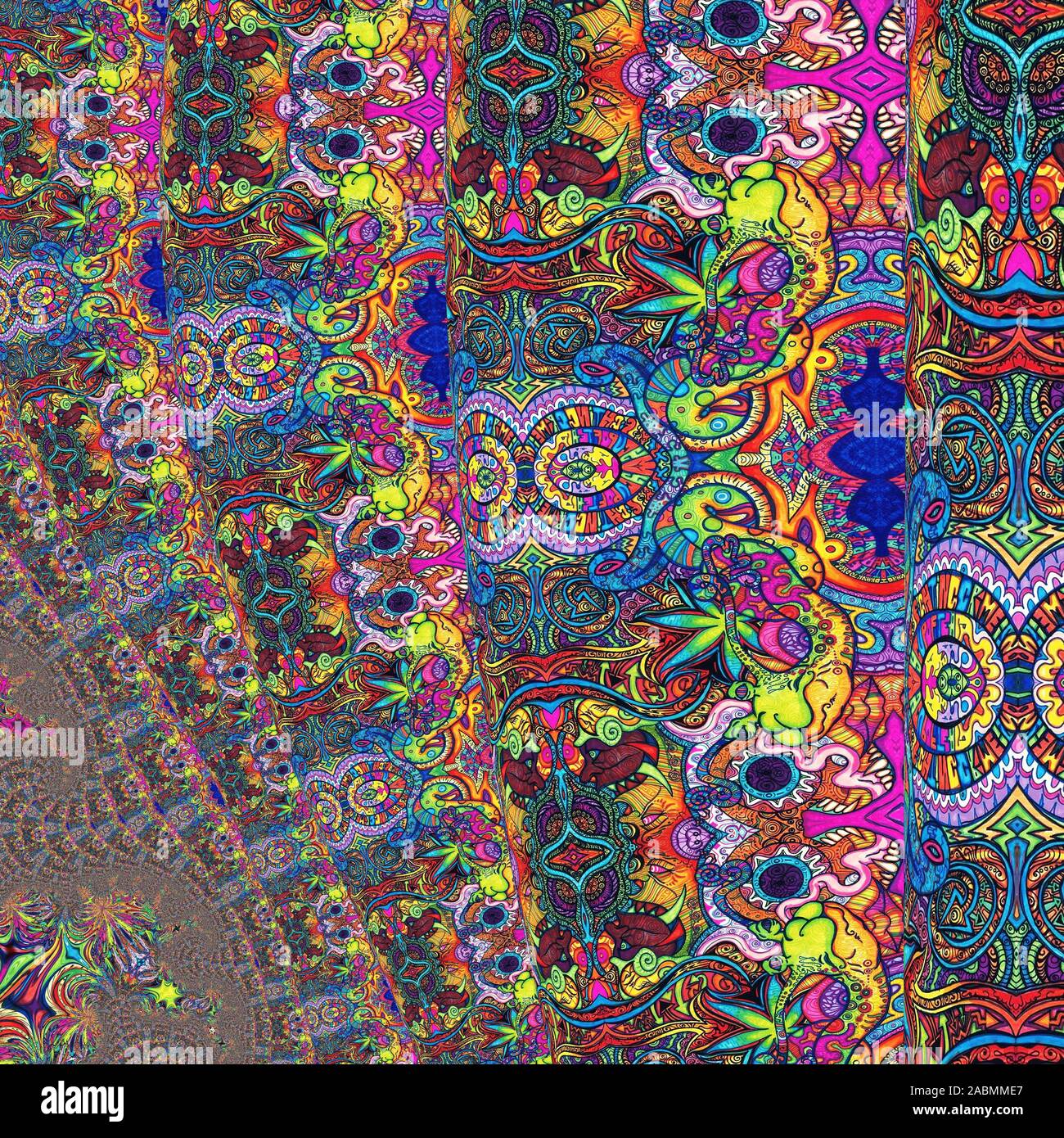 COLORFUL LSD WALLPAPERS Stock Photo - Alamy