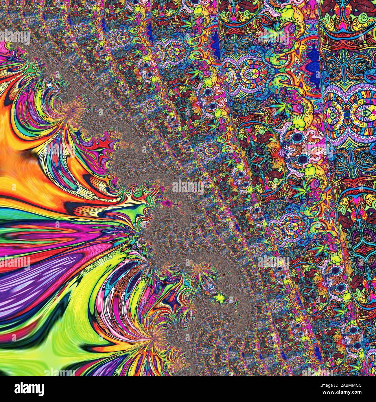 COLORFUL LSD WALLPAPERS Stock Photo - Alamy