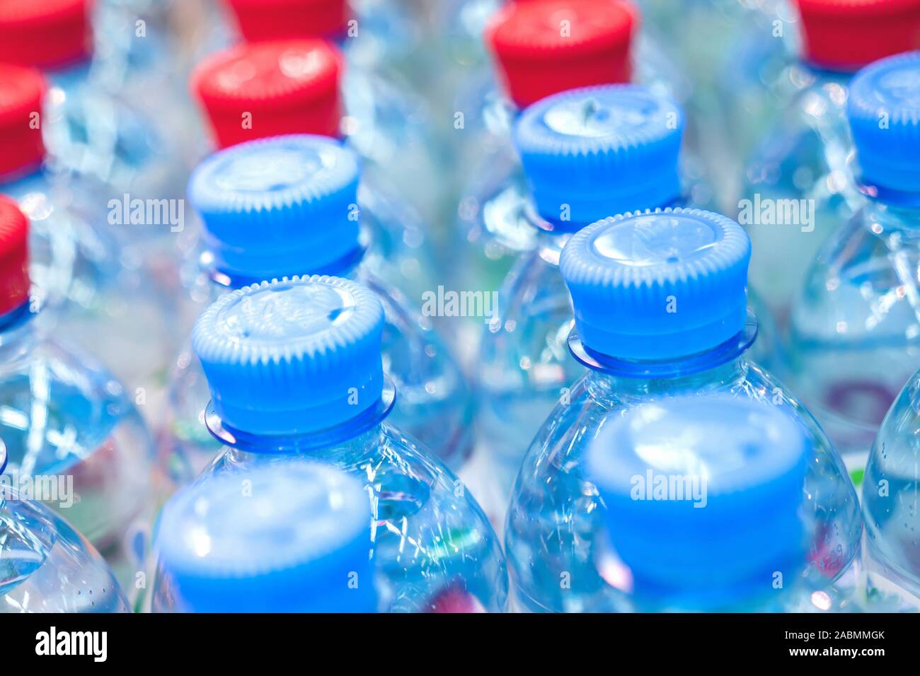Rows of mineral water bottles hi-res stock photography and images - Alamy