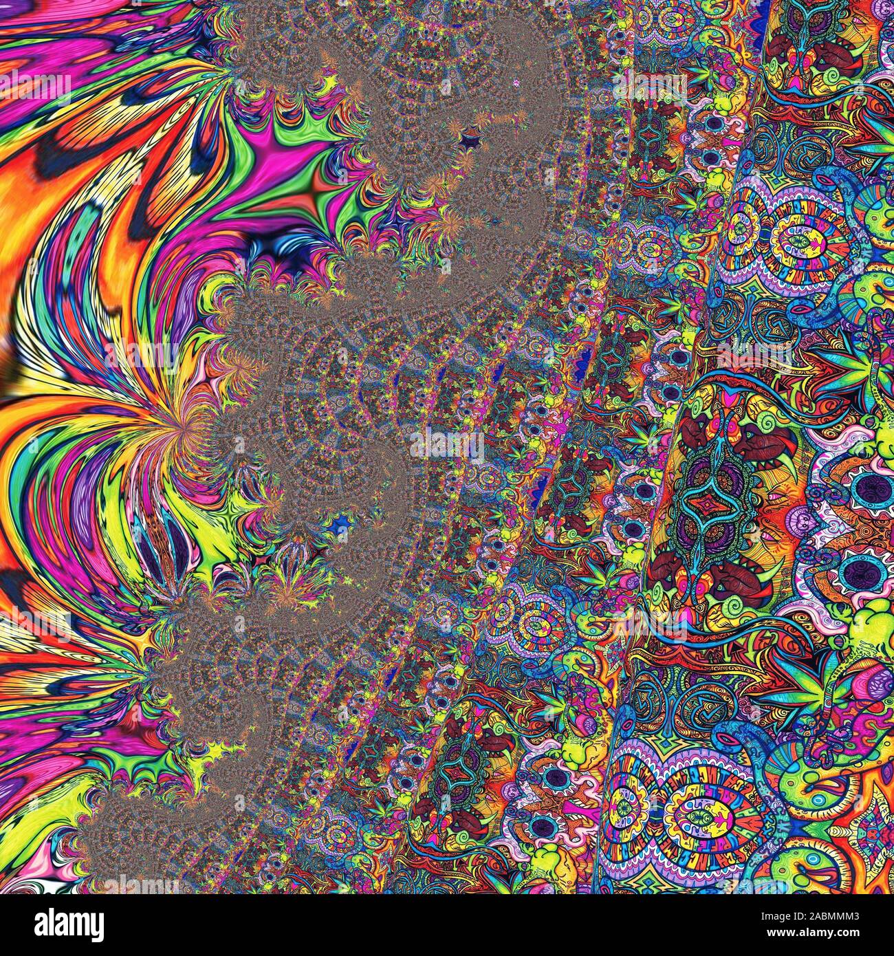 COLORFUL LSD WALLPAPERS Stock Photo - Alamy