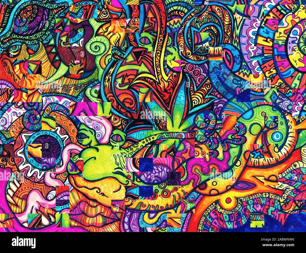 COLORFUL LSD WALLPAPERS Stock Photo - Alamy