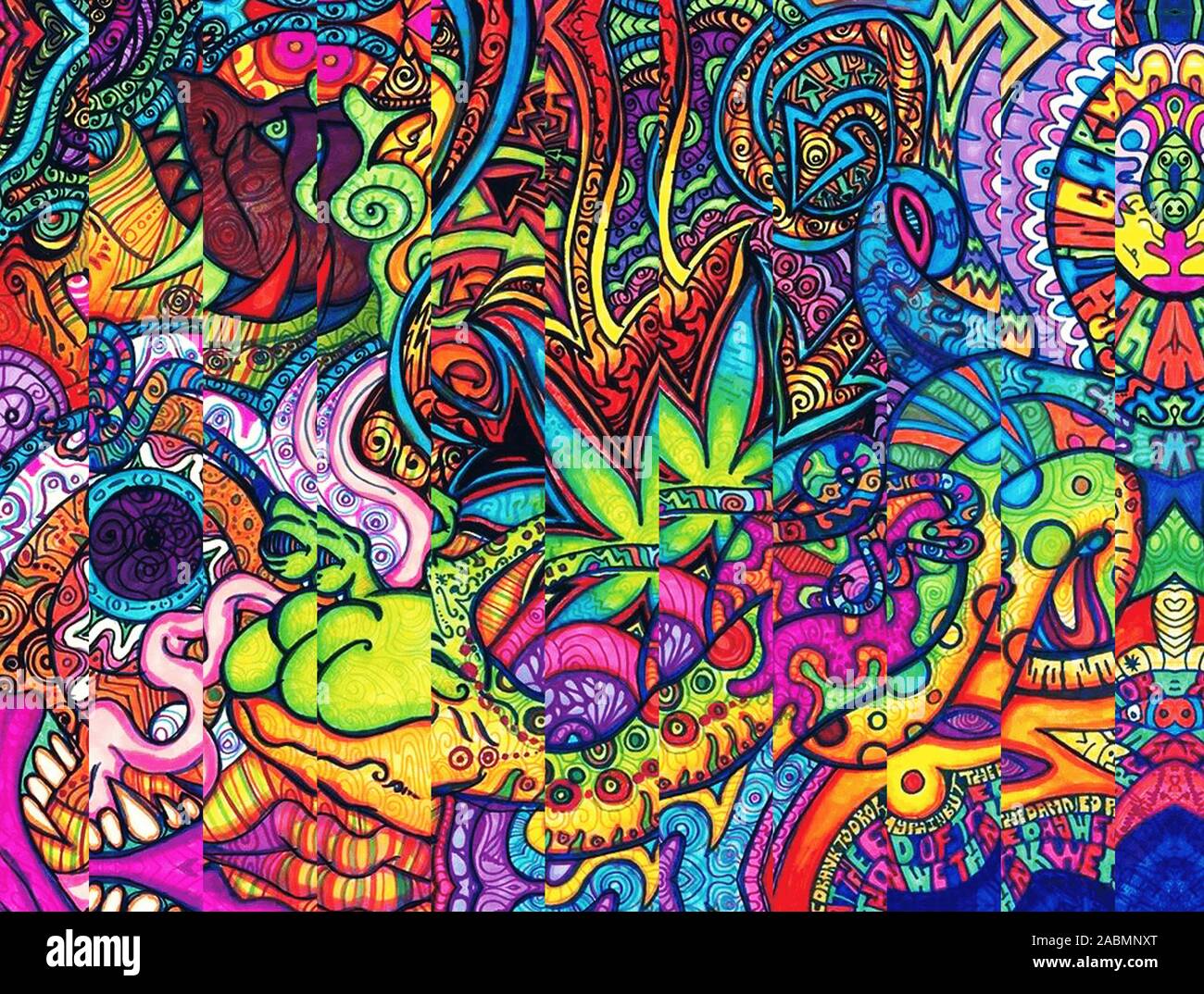 COLORFUL LSD WALLPAPERS Stock Photo - Alamy