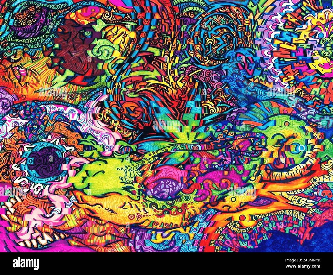 COLORFUL LSD WALLPAPERS Stock Photo - Alamy