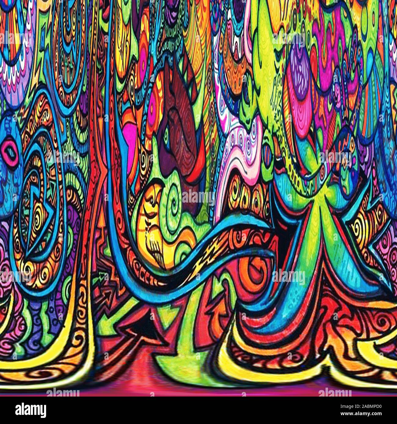 COLORFUL LSD WALLPAPERS Stock Photo - Alamy