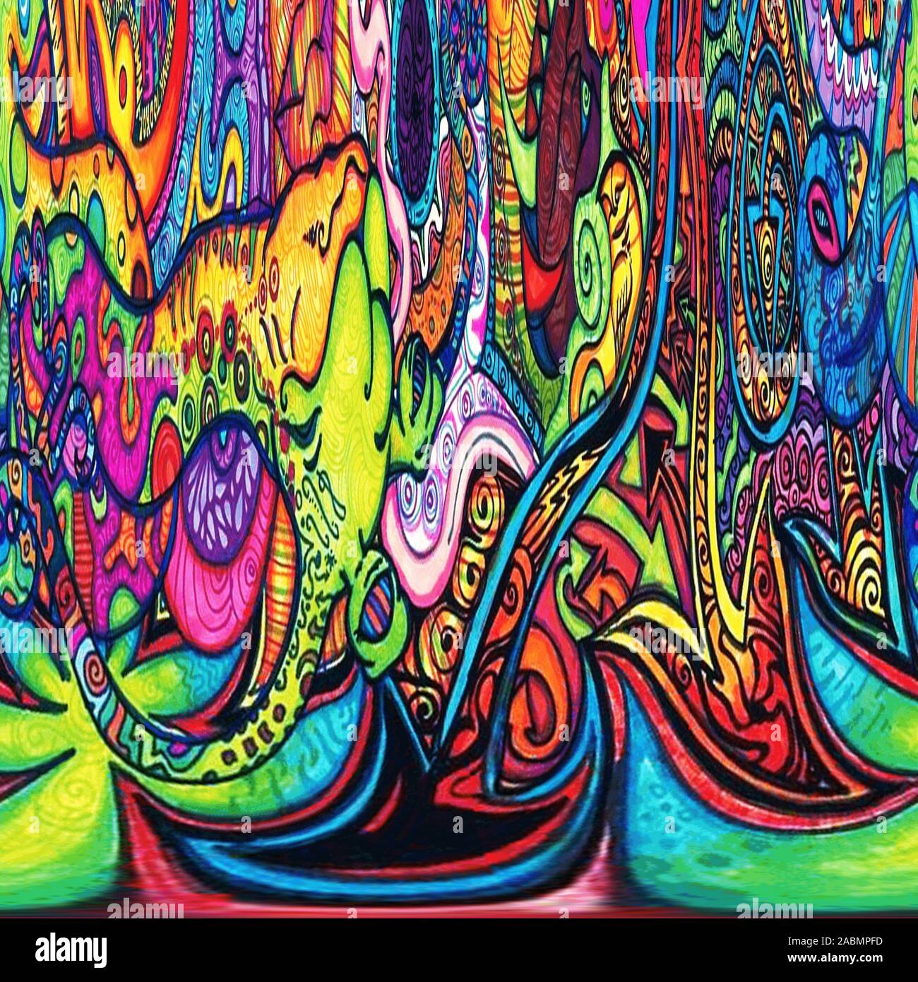 COLORFUL LSD WALLPAPERS Stock Photo - Alamy