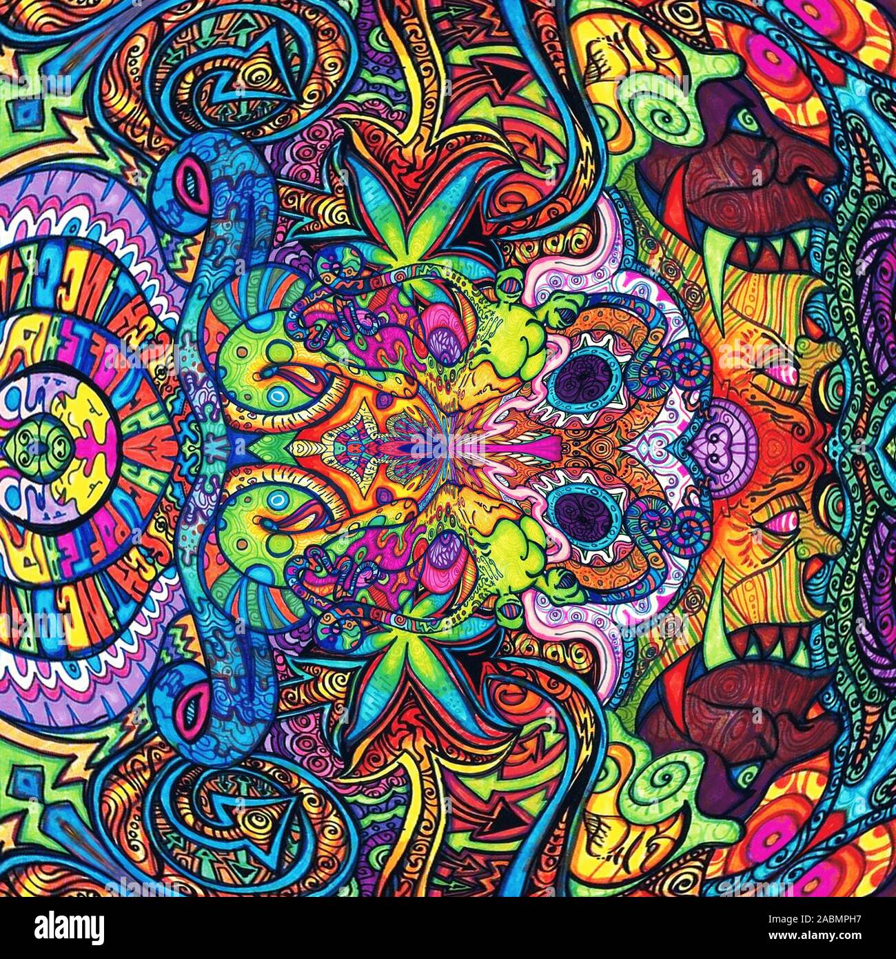 COLORFUL LSD WALLPAPERS Stock Photo - Alamy