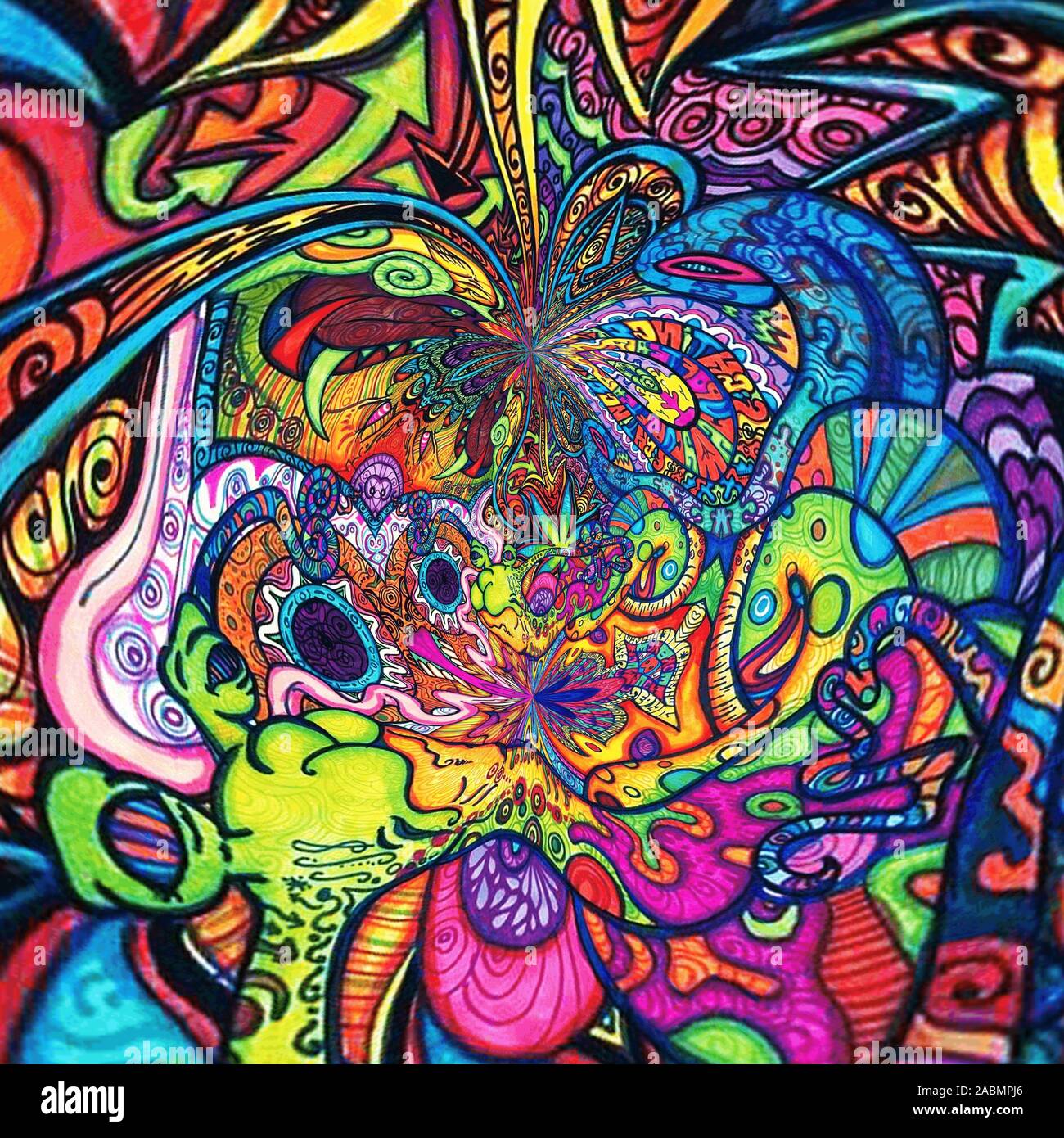 COLORFUL LSD WALLPAPERS Stock Photo - Alamy