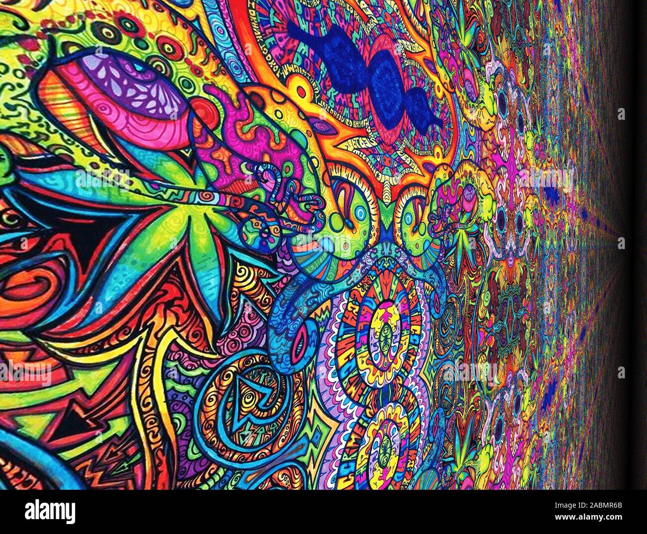 COLORFUL LSD WALLPAPERS Stock Photo - Alamy