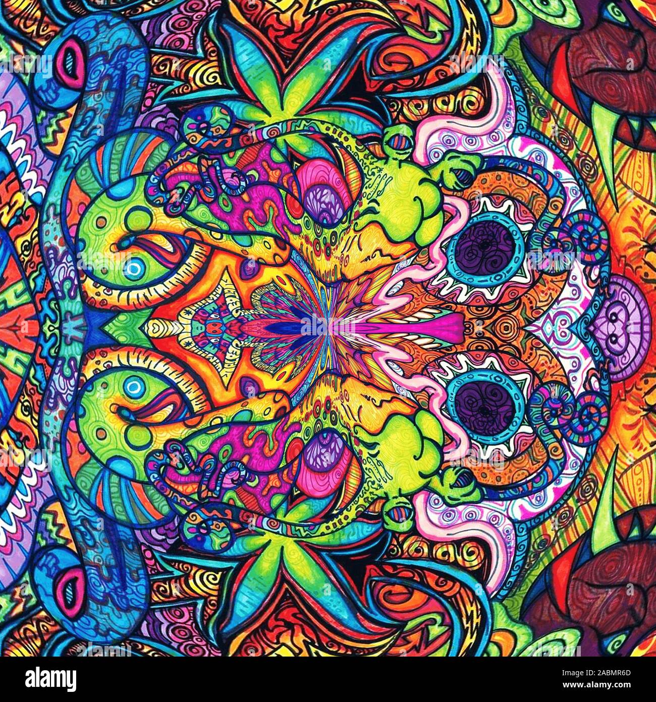 COLORFUL LSD WALLPAPERS Stock Photo - Alamy