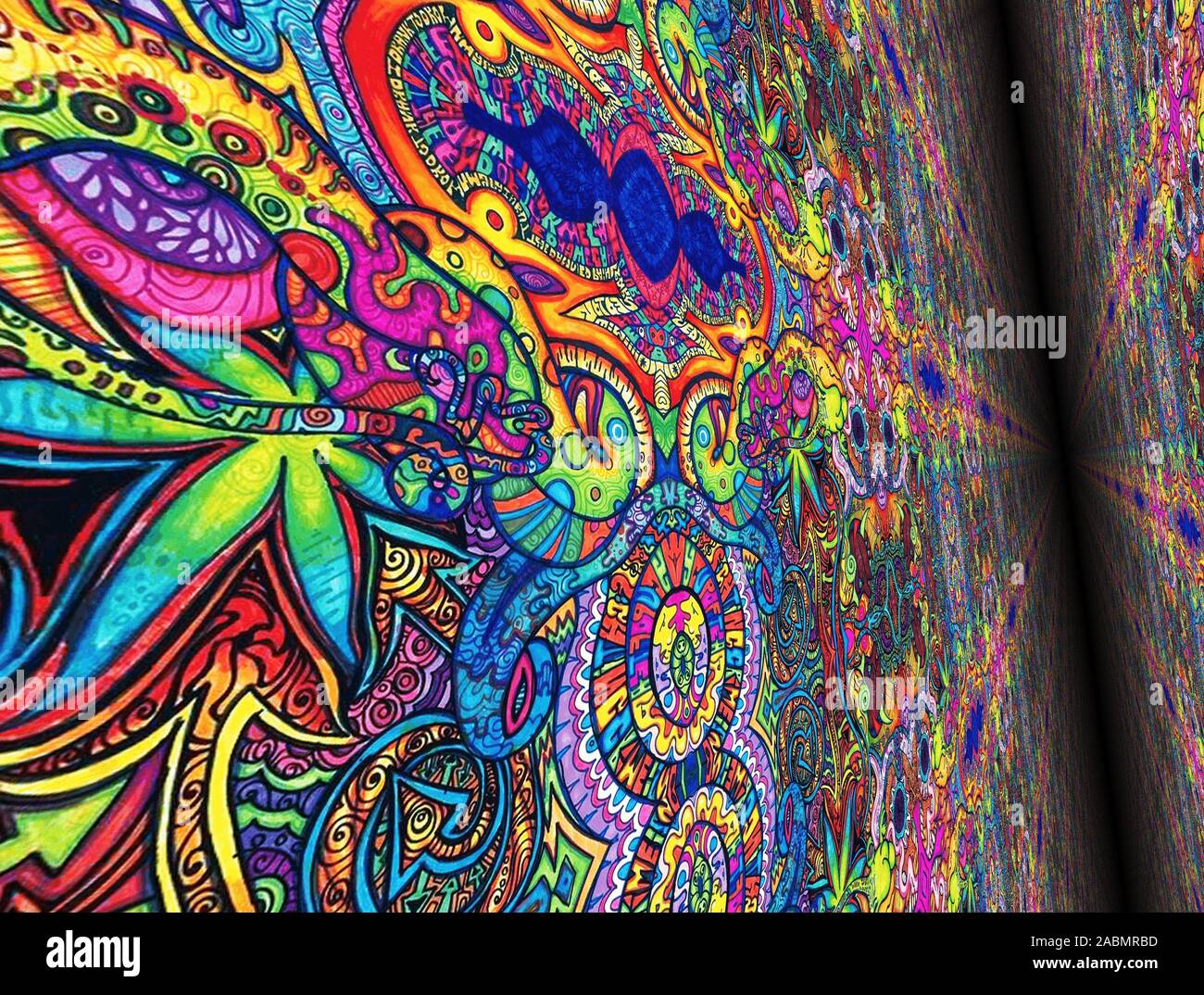 COLORFUL LSD WALLPAPERS Stock Photo - Alamy