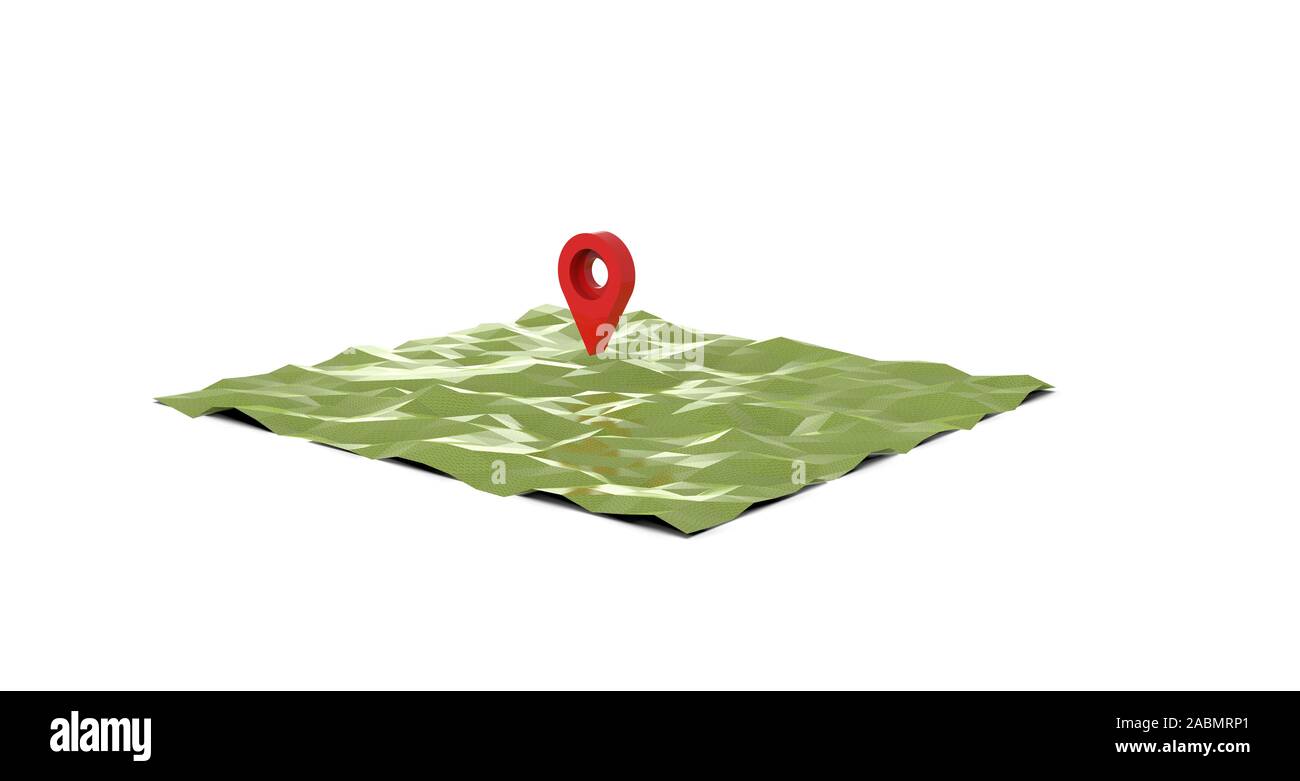 Point on map Cut Out Stock Images & Pictures - Alamy