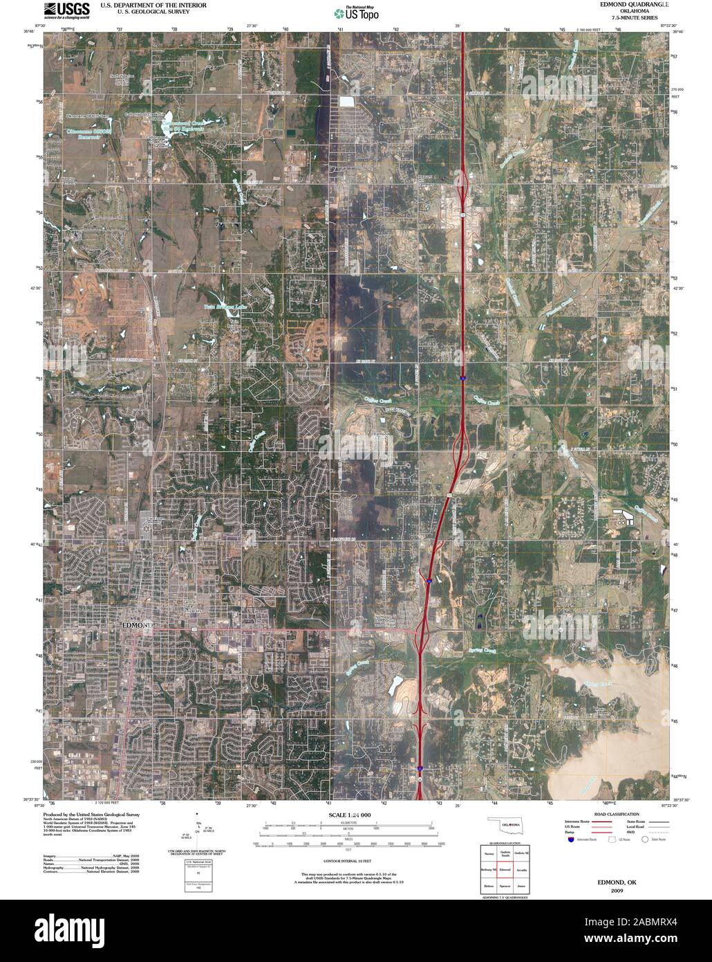 Edmond map hi-res stock photography and images - Alamy