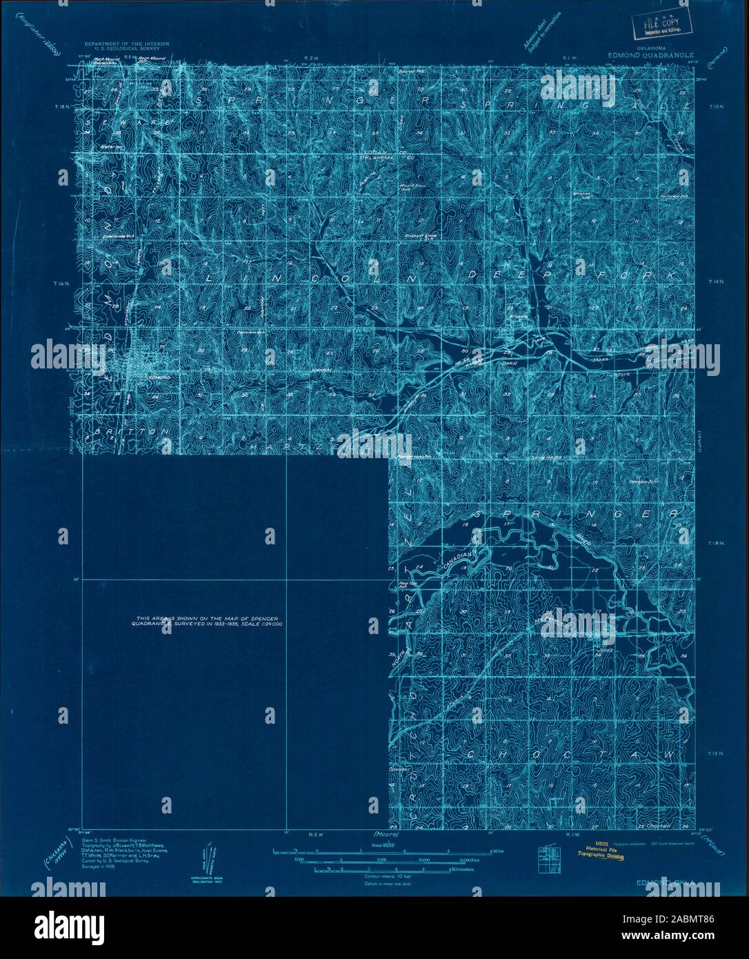 Edmond oklahoma map hi-res stock photography and images - Alamy