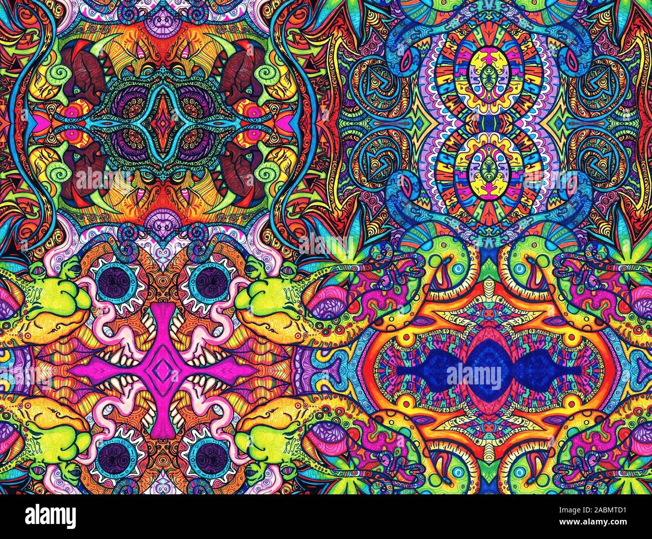 COLORFUL LSD WALLPAPERS Stock Photo - Alamy