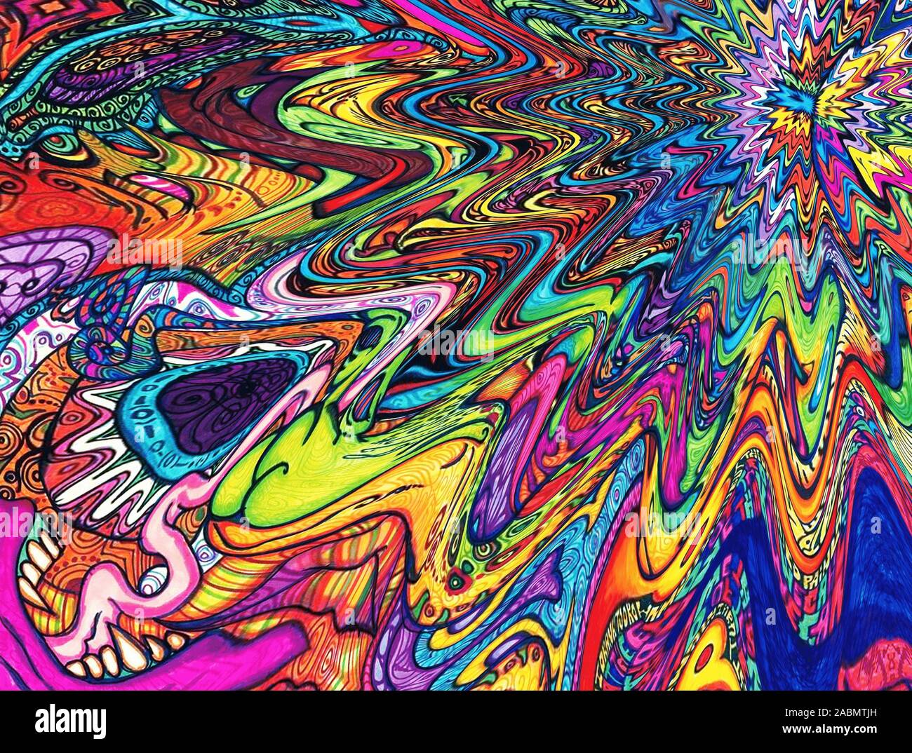 COLORFUL LSD WALLPAPERS Stock Photo - Alamy