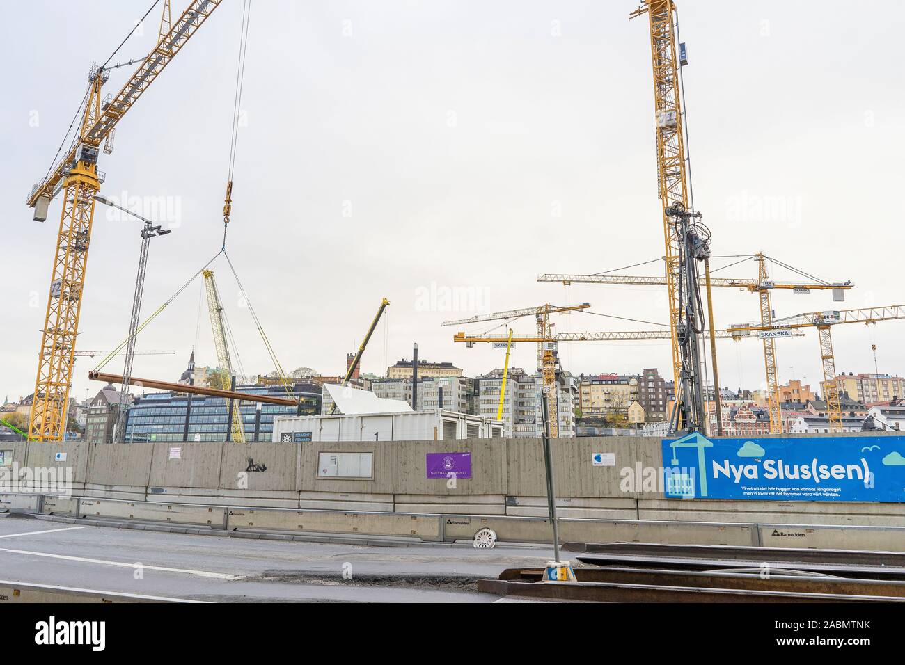 Slussen construction hi-res stock photography and images - Alamy