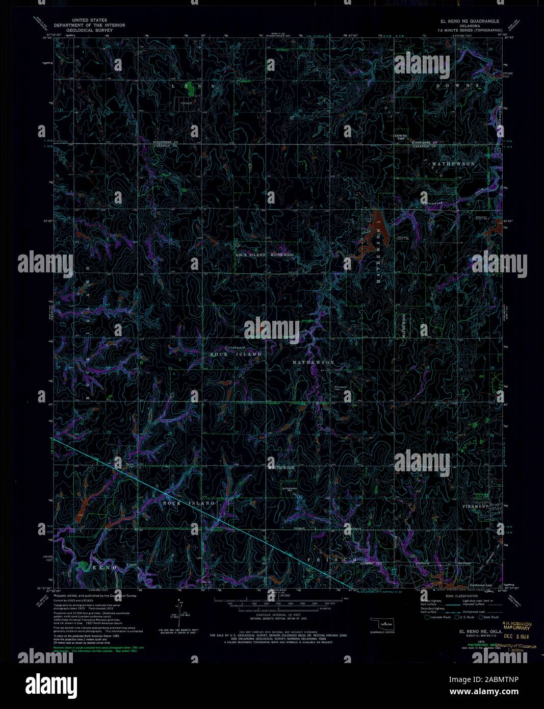 Reno oklahoma map hi-res stock photography and images - Alamy