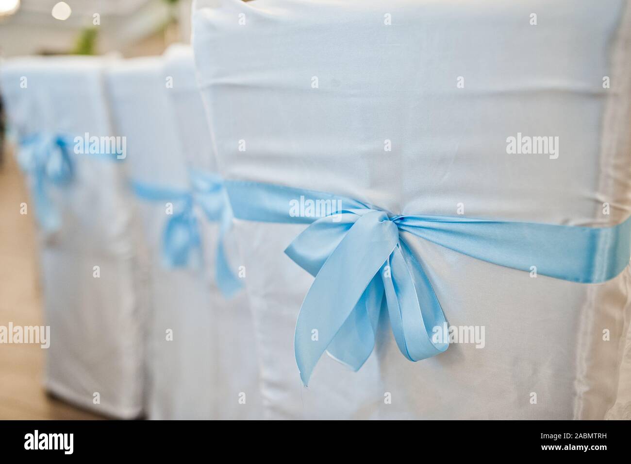 Blue chair ribbons hi-res stock photography and images - Alamy