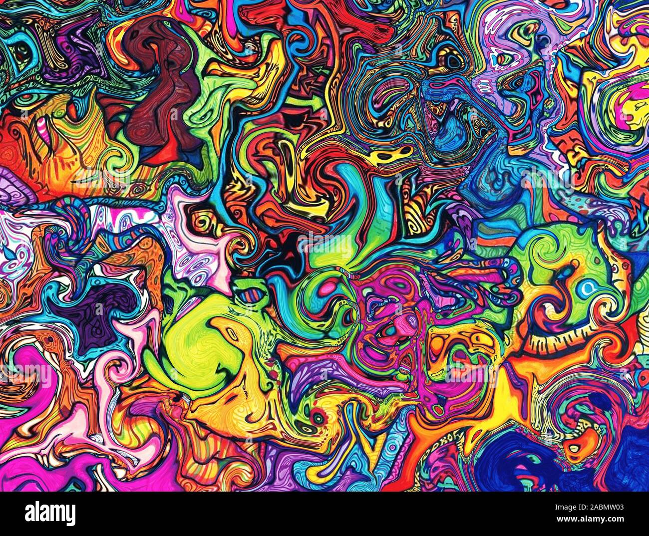 COLORFUL LSD WALLPAPERS Stock Photo - Alamy