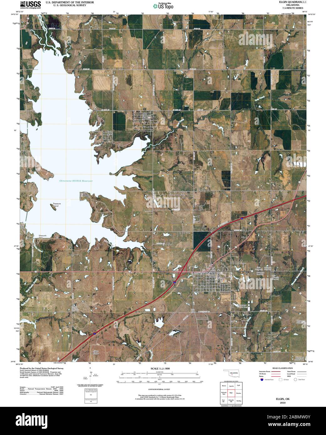 Map of elgin Cut Out Stock Images & Pictures - Alamy