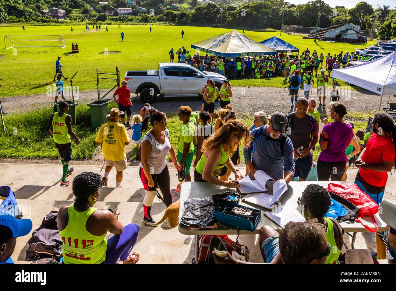 Hash House Harriers Running Event in Happy Hill, Grenada. The 1111th ...