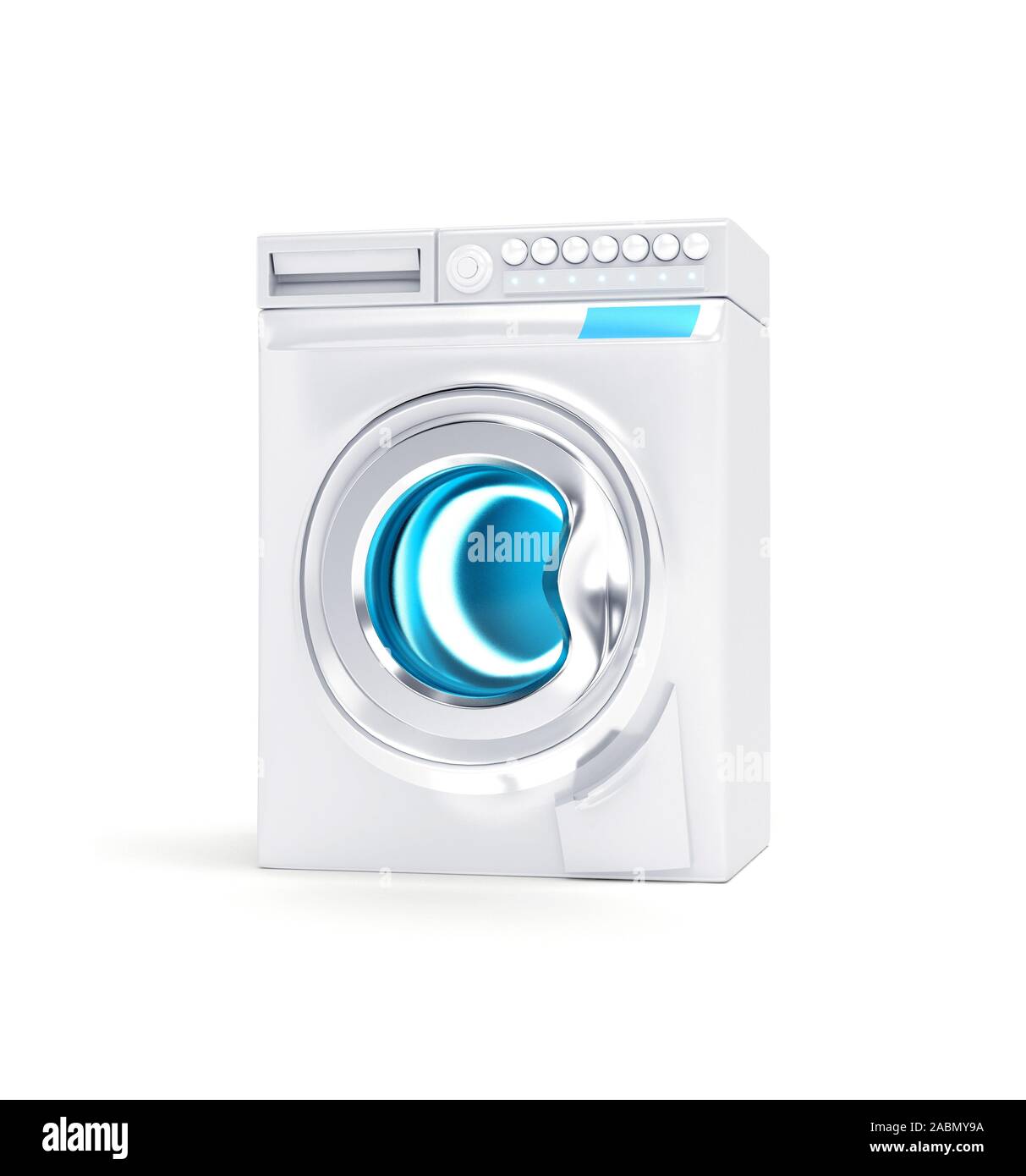 Washer. washing machine model.3d rendering 3d illustration Stock Photo ...