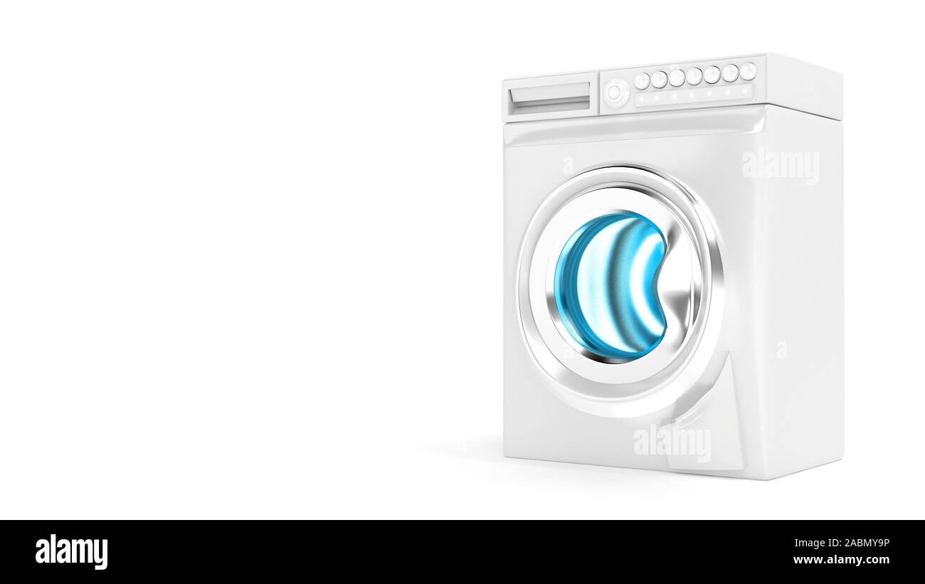 Washer. washing machine model.3d rendering 3d illustration Stock Photo ...