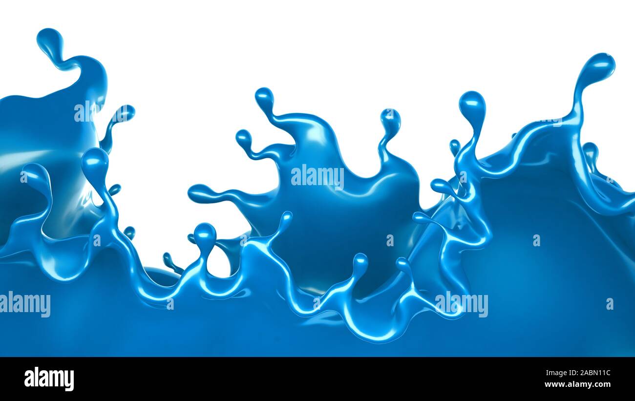 Splash of paint. 3d rendering, 3d illustration Stock Photo - Alamy