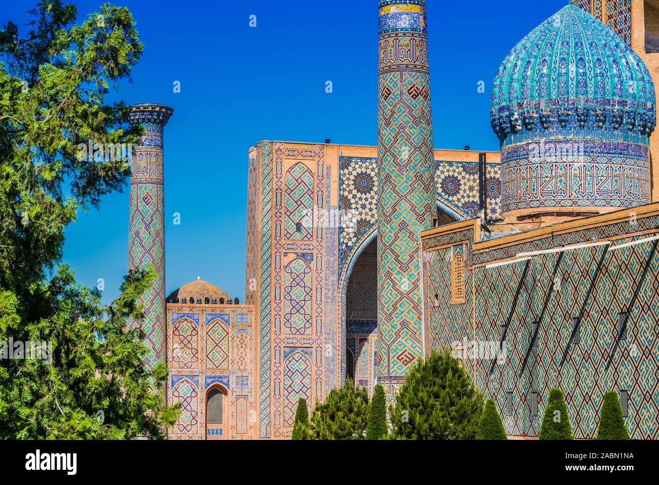 Architecture of Registan, an old public square in the heart of the ...