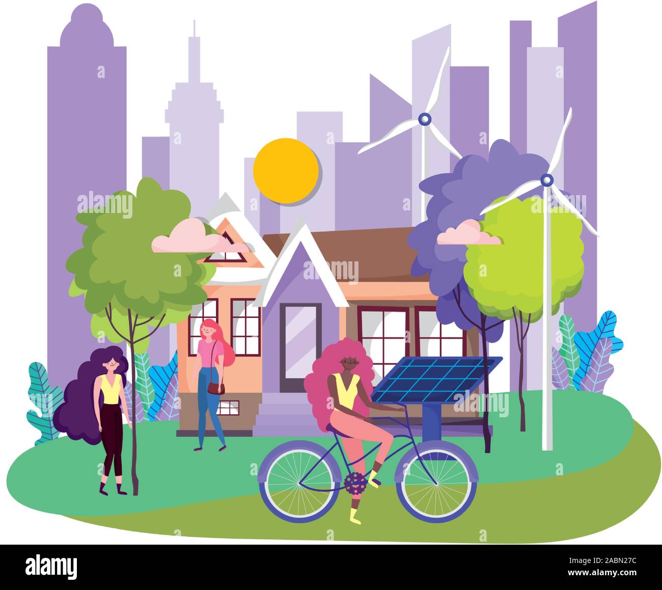 Women solar power Cut Out Stock Images & Pictures - Alamy