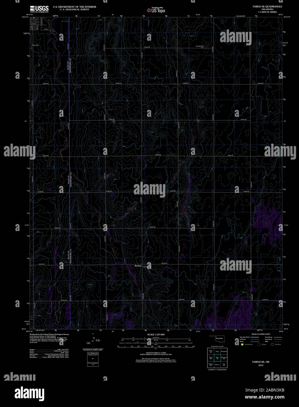 Fargo oklahoma map hi-res stock photography and images - Alamy