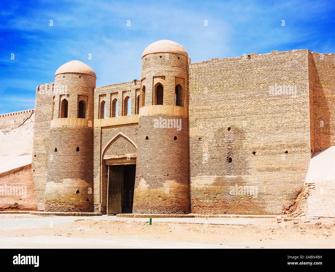 Historic architecture of Itchan Kala, walled inner town of the city of ...